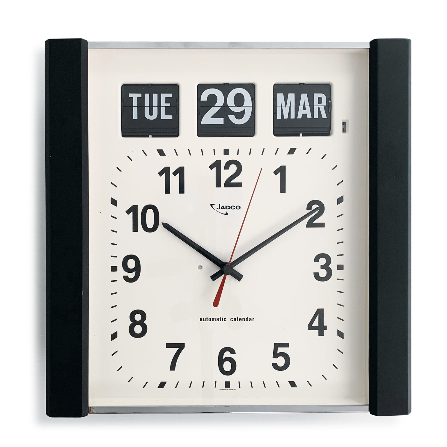 Woodgrain Automatic Calendar Clock | Jadco Time