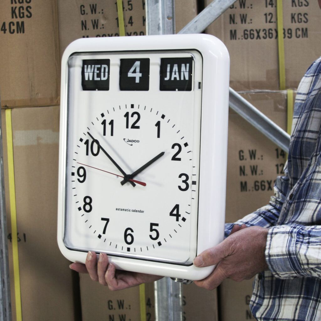 Analogue Calendar Clock with Automatic Calendar | Jadco Time