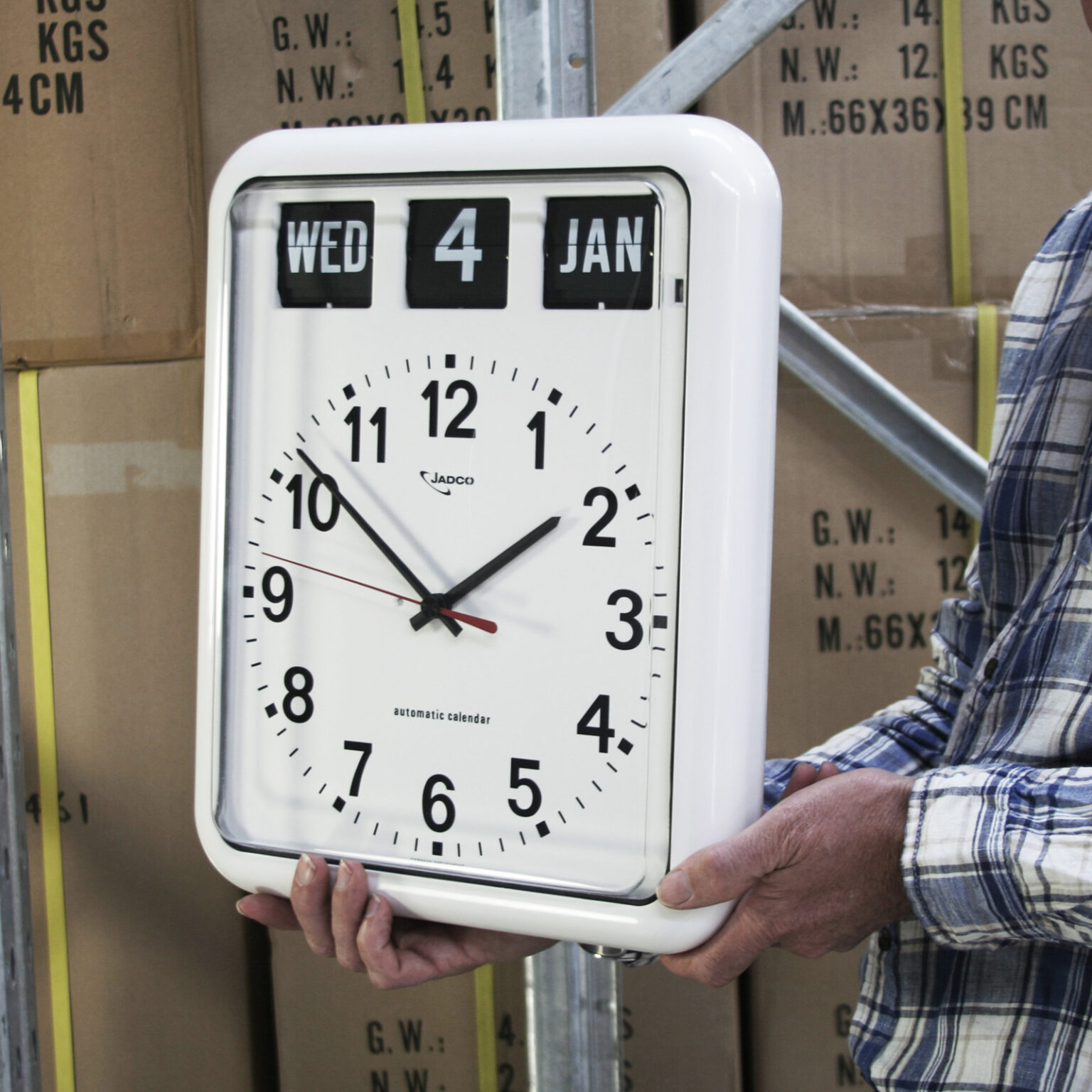 Analogue Calendar Clock with Automatic Calendar | Jadco Time