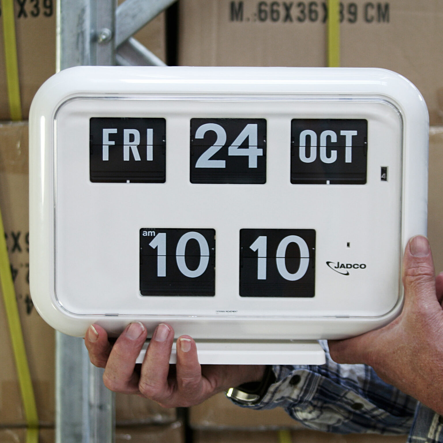 Digital Calendar Clock option of 12 or 24hr | Jadco Time